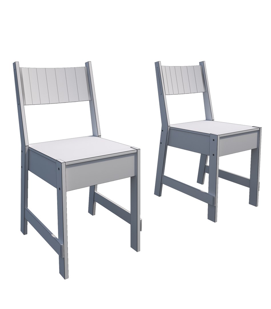 3d Ikea Norraker Chair Table Model