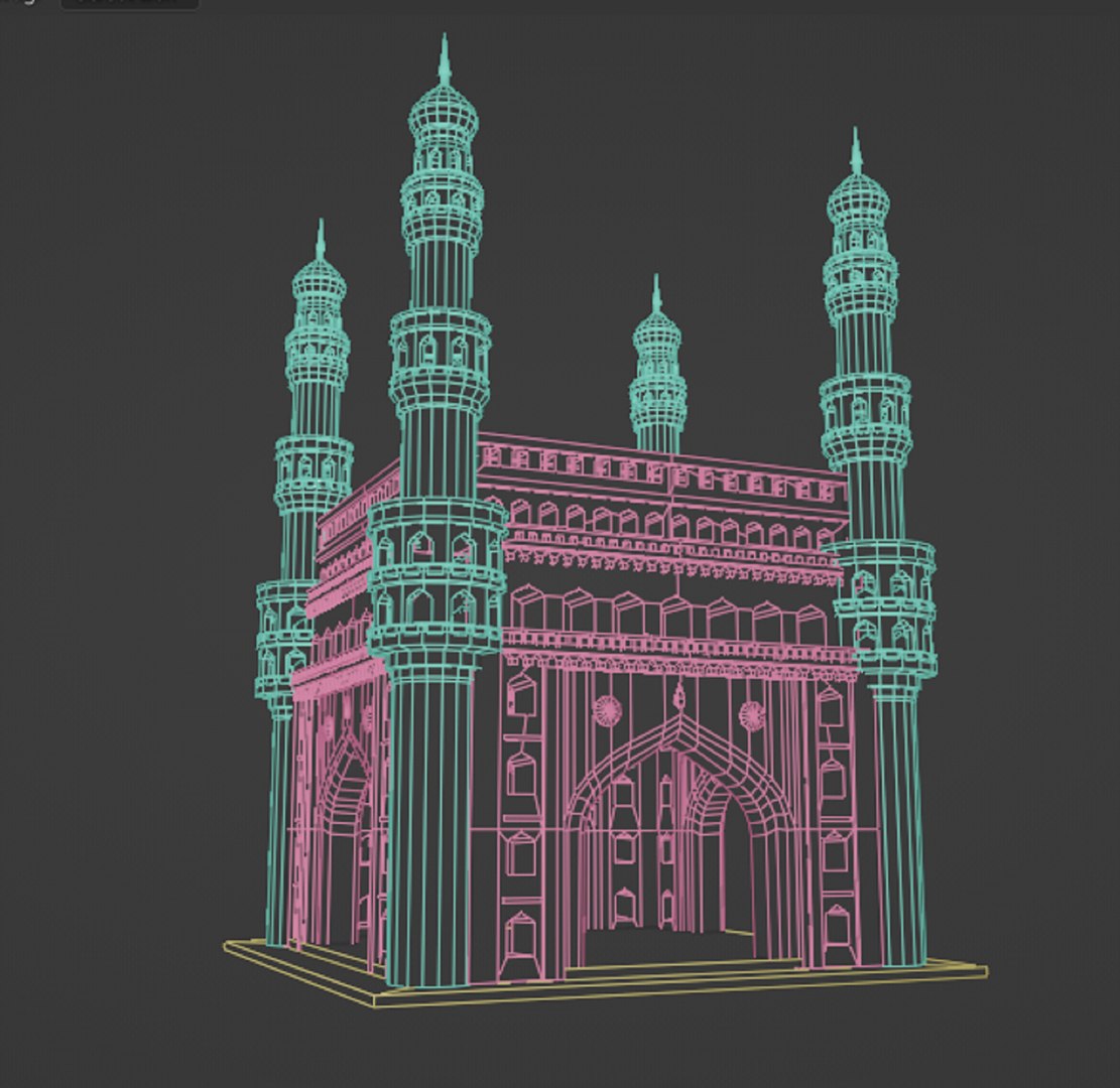 Charminar 3D model - TurboSquid 1850076