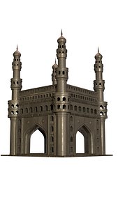 3D Hyderabad Charminar - TurboSquid 1496743