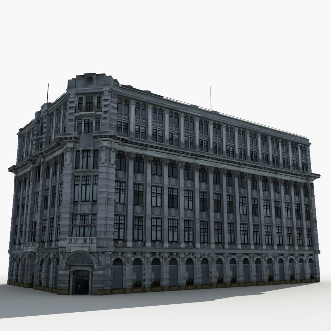 3D Old Building - TurboSquid 1318905