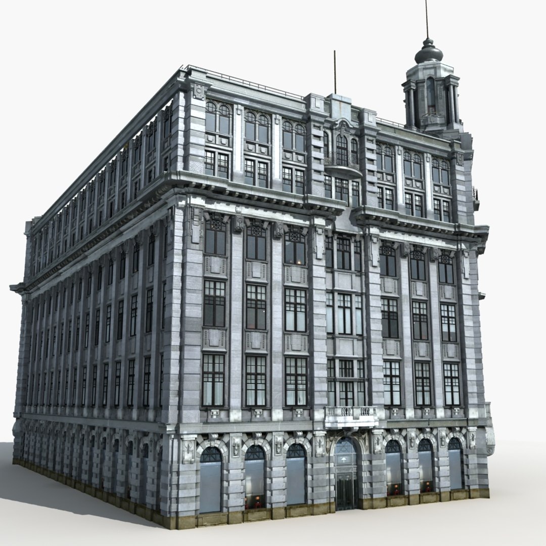 3D Old Building - TurboSquid 1318905