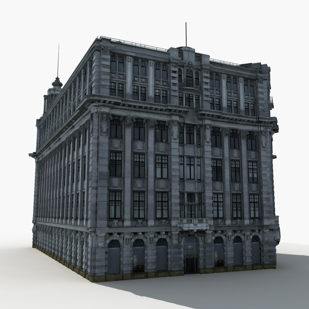 3D Old Building - TurboSquid 1318905