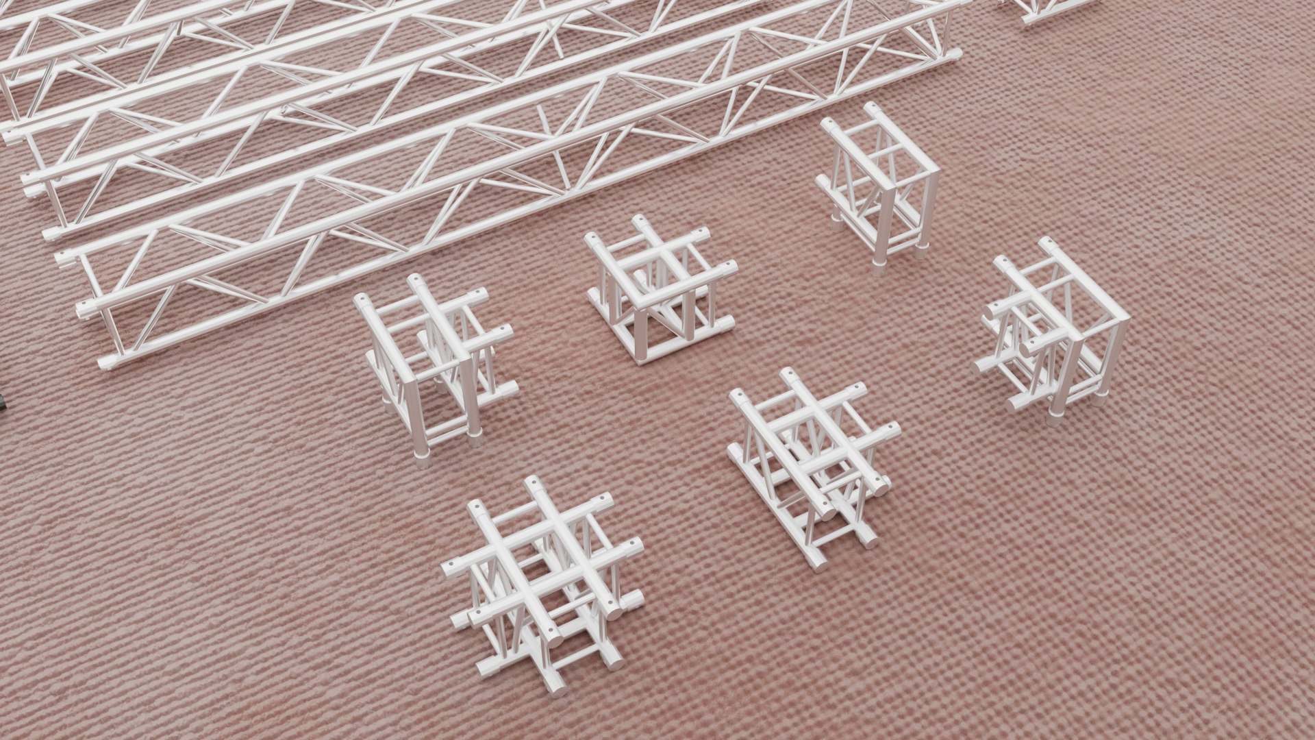 3D Model Stage Constructions Elements Truss - TurboSquid 2145064