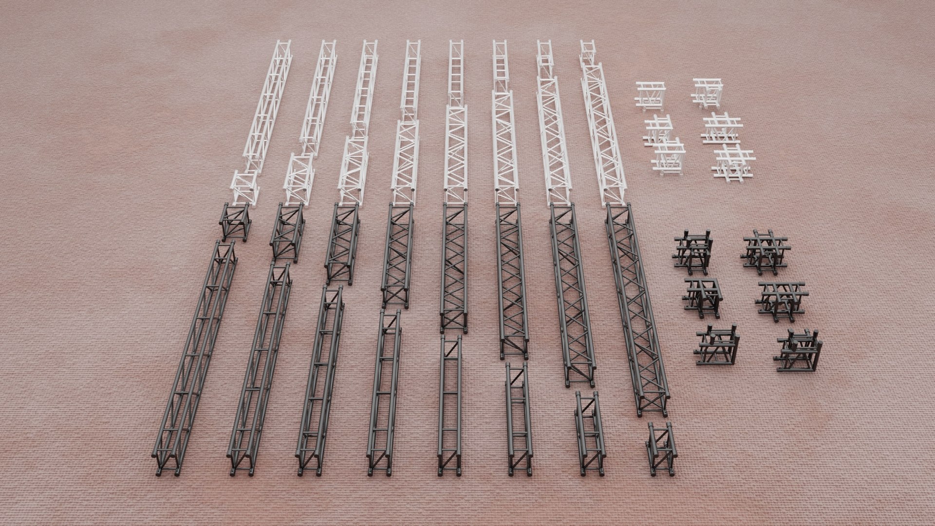 3D Model Stage Constructions Elements Truss - TurboSquid 2145064