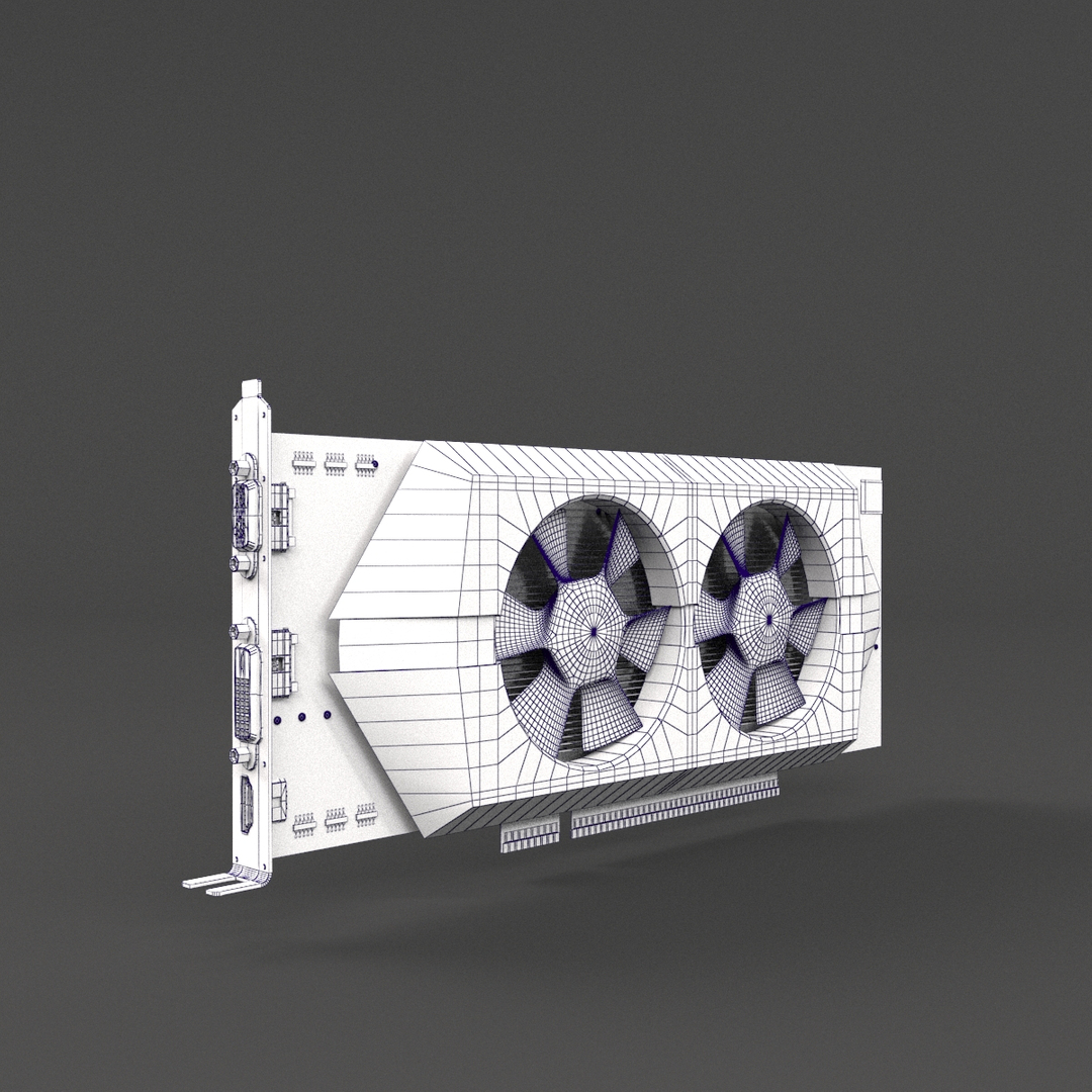 Video card 3D model - TurboSquid 1332652
