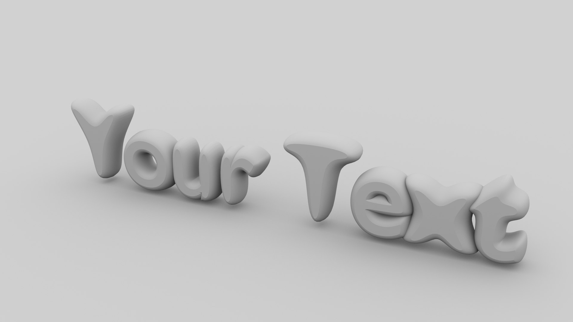 Custom Text Candy 3D Model - TurboSquid 1514835