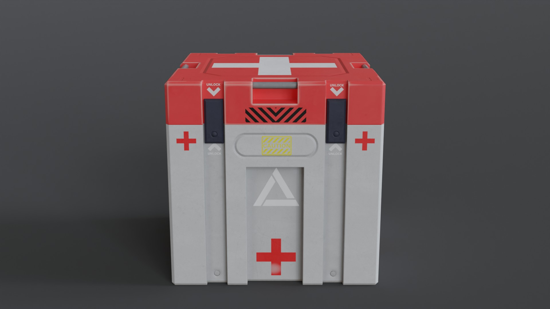 3D Crate SciFi First Aid Kit Low-poly - TurboSquid 1775191
