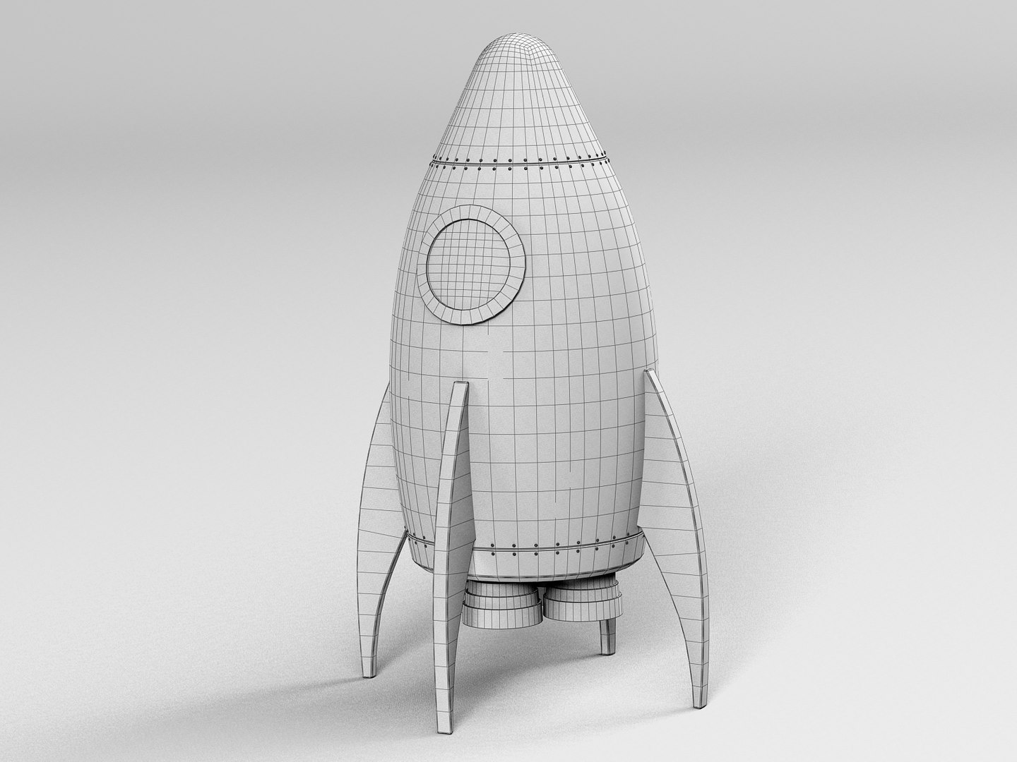 3D Realistic Cartoon Rocket - TurboSquid 1602166