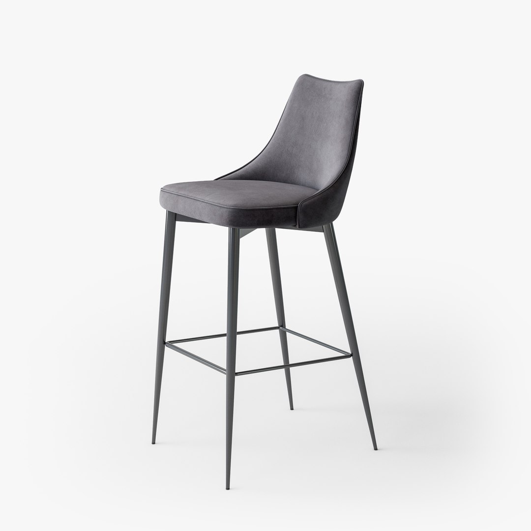 Bontempi Clara Barstool 3D Model - TurboSquid 1392975
