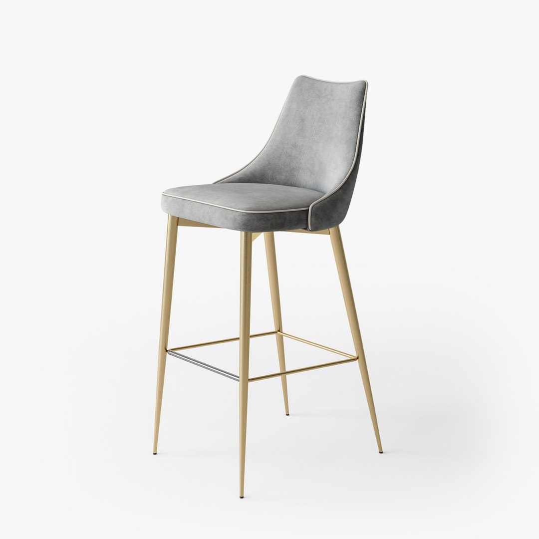 Bontempi Clara Barstool 3D Model - TurboSquid 1392975