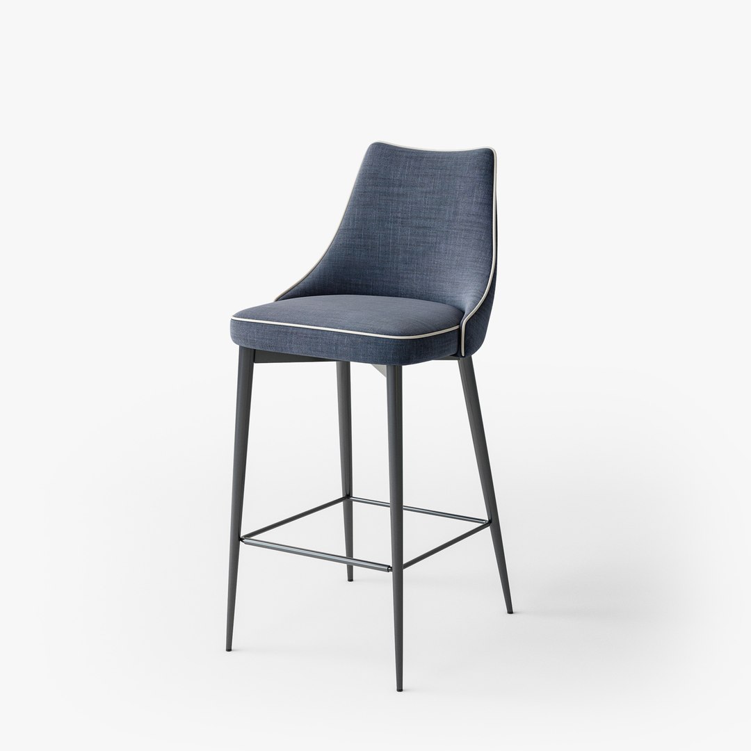 Bontempi Clara Barstool 3D Model - TurboSquid 1392975