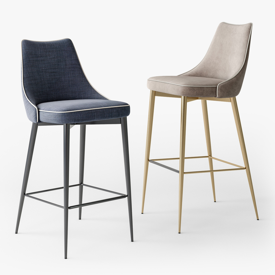 Bontempi clara barstool 3D model - TurboSquid 1392975