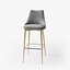 Bontempi Clara Barstool 3D Model - TurboSquid 1392975