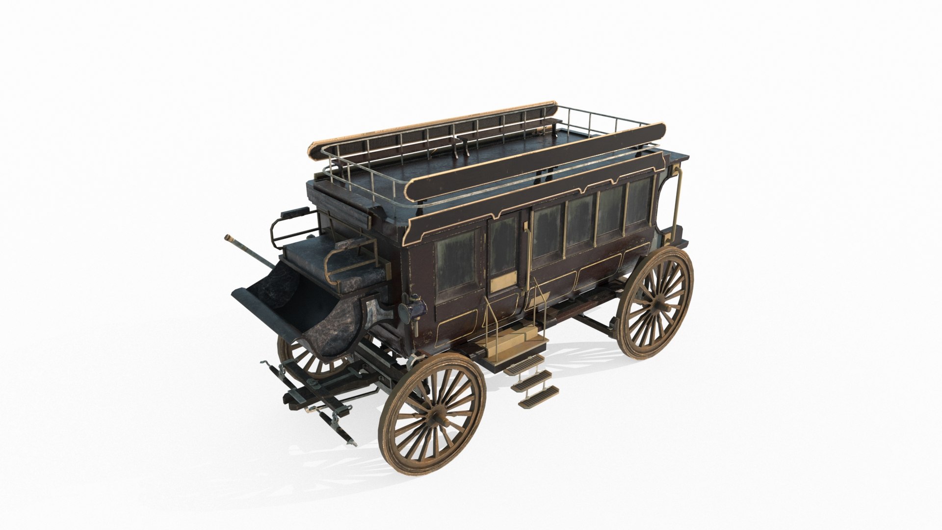 3D Medieval Grand Carriage Model - TurboSquid 2394781