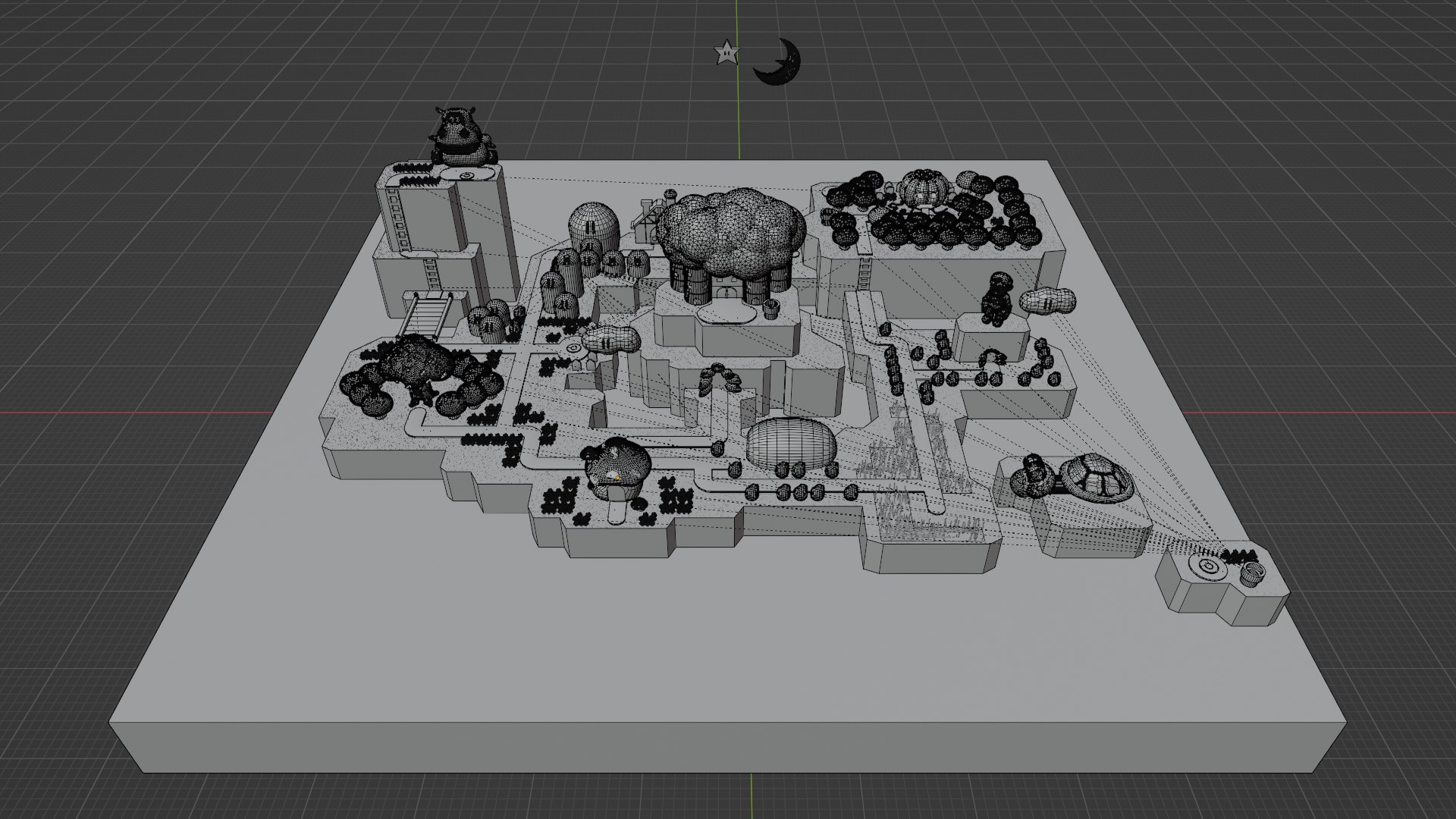 Super Mario Land 2 Map 3D Model - TurboSquid 1999522