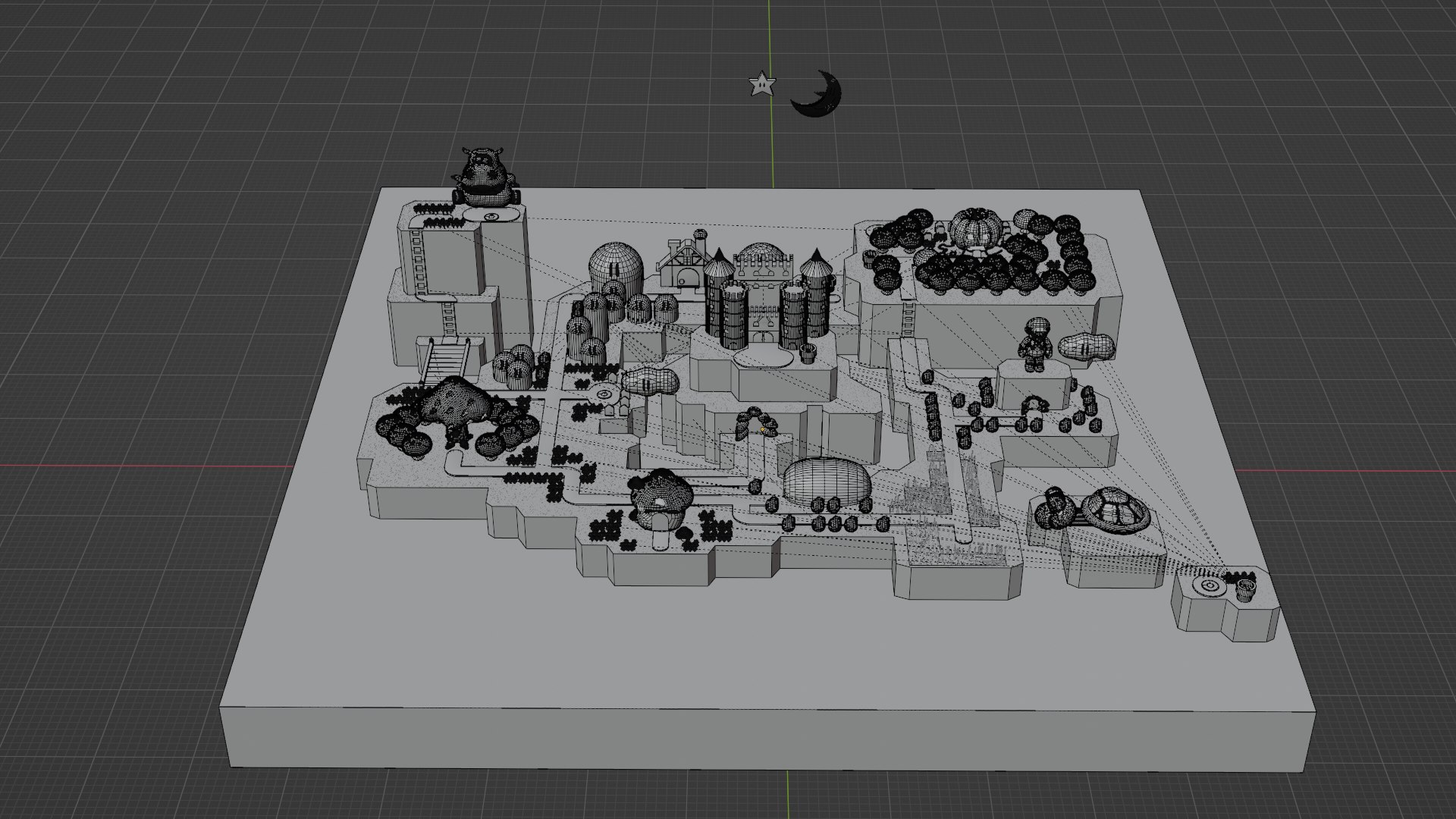 Super Mario Land 2 Map 3D Model - TurboSquid 1999522