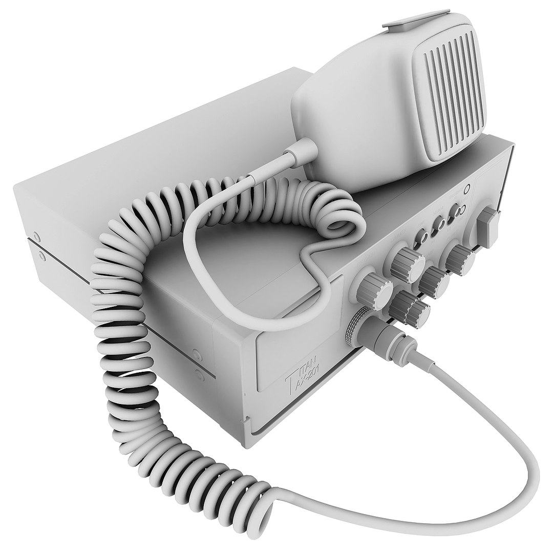 Mobile Cb Radio 3D Model - TurboSquid 1298097