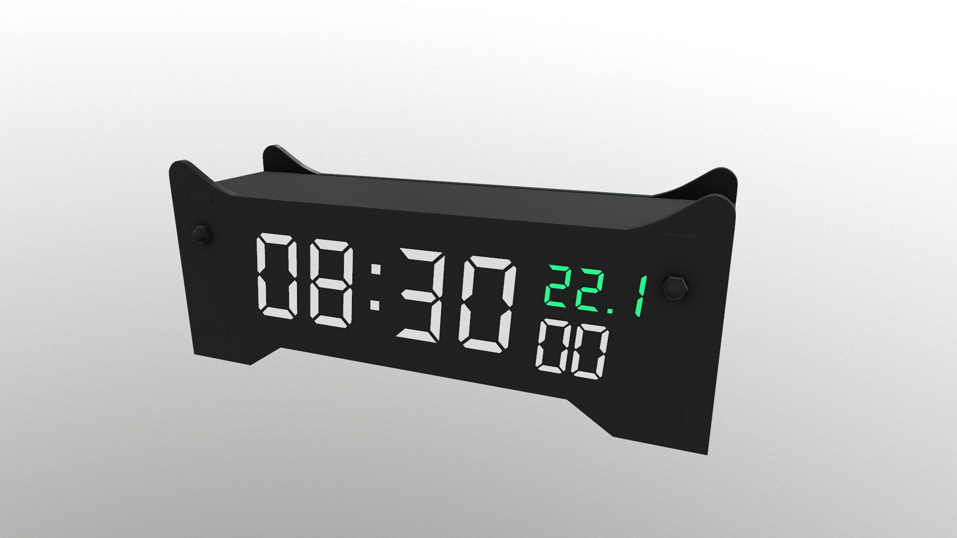 3D Digital Clock - TurboSquid 2069975