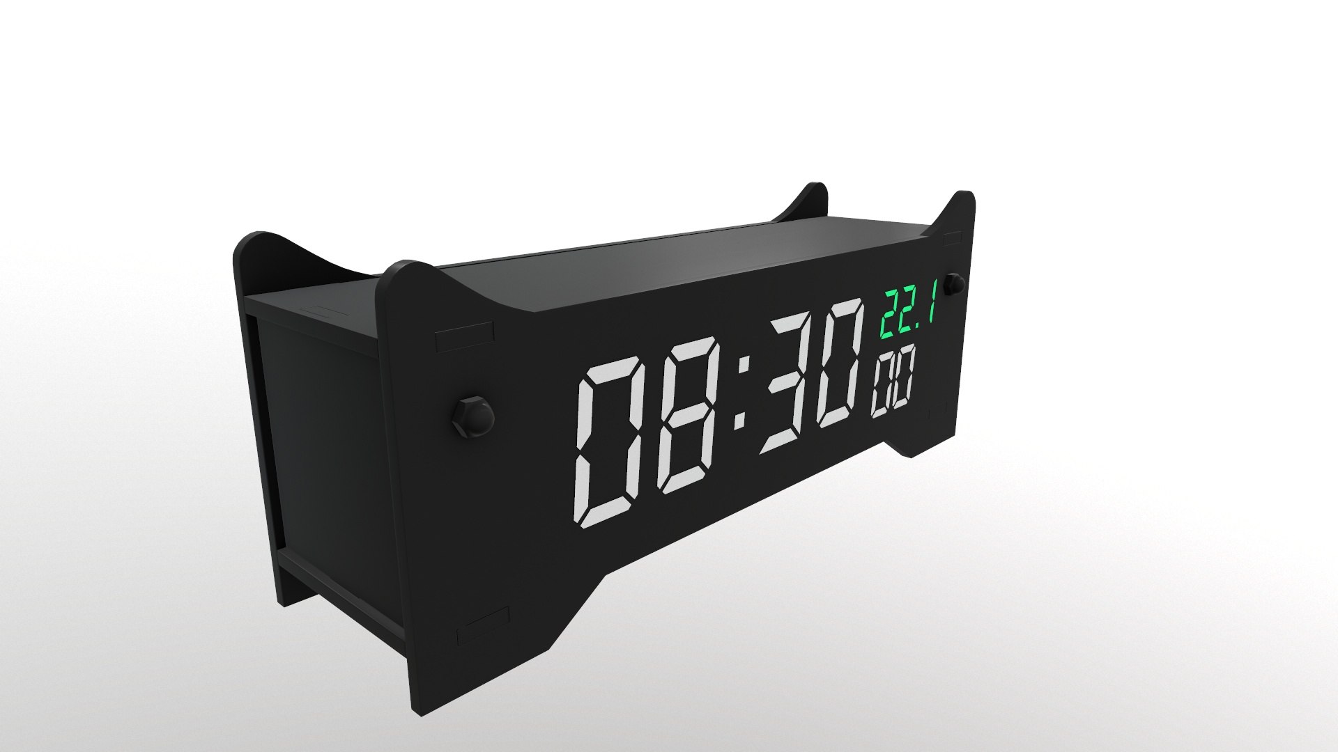3D Digital Clock - TurboSquid 2069975