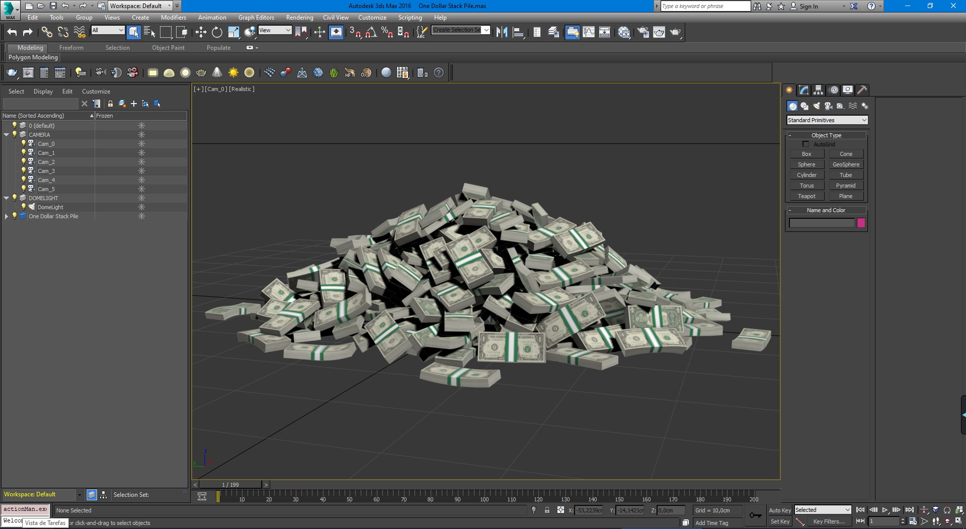 1 Dollar Bill Stack 3D Model - TurboSquid 1646306
