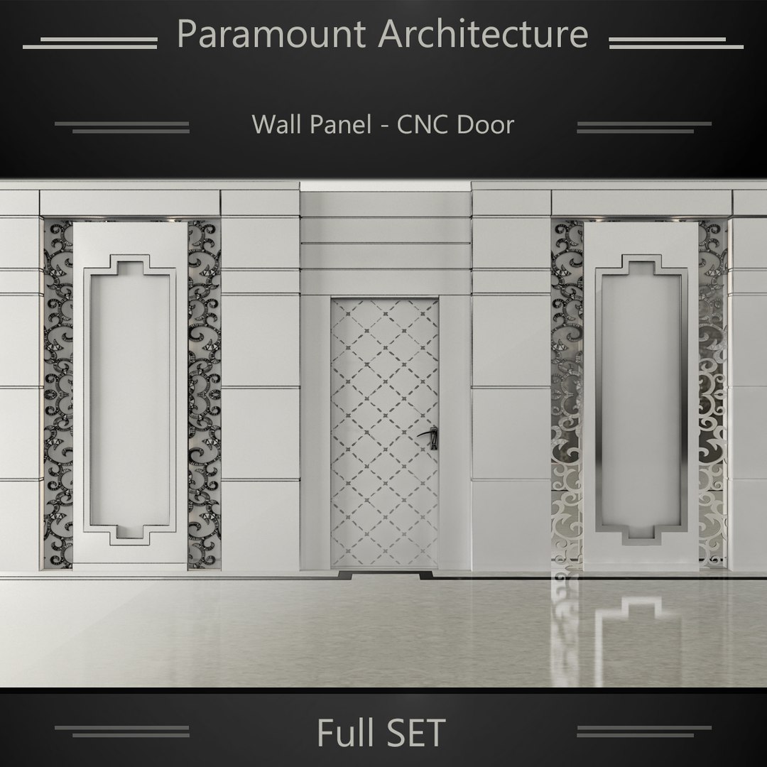 3D cnc wall panel model - TurboSquid 1193412
