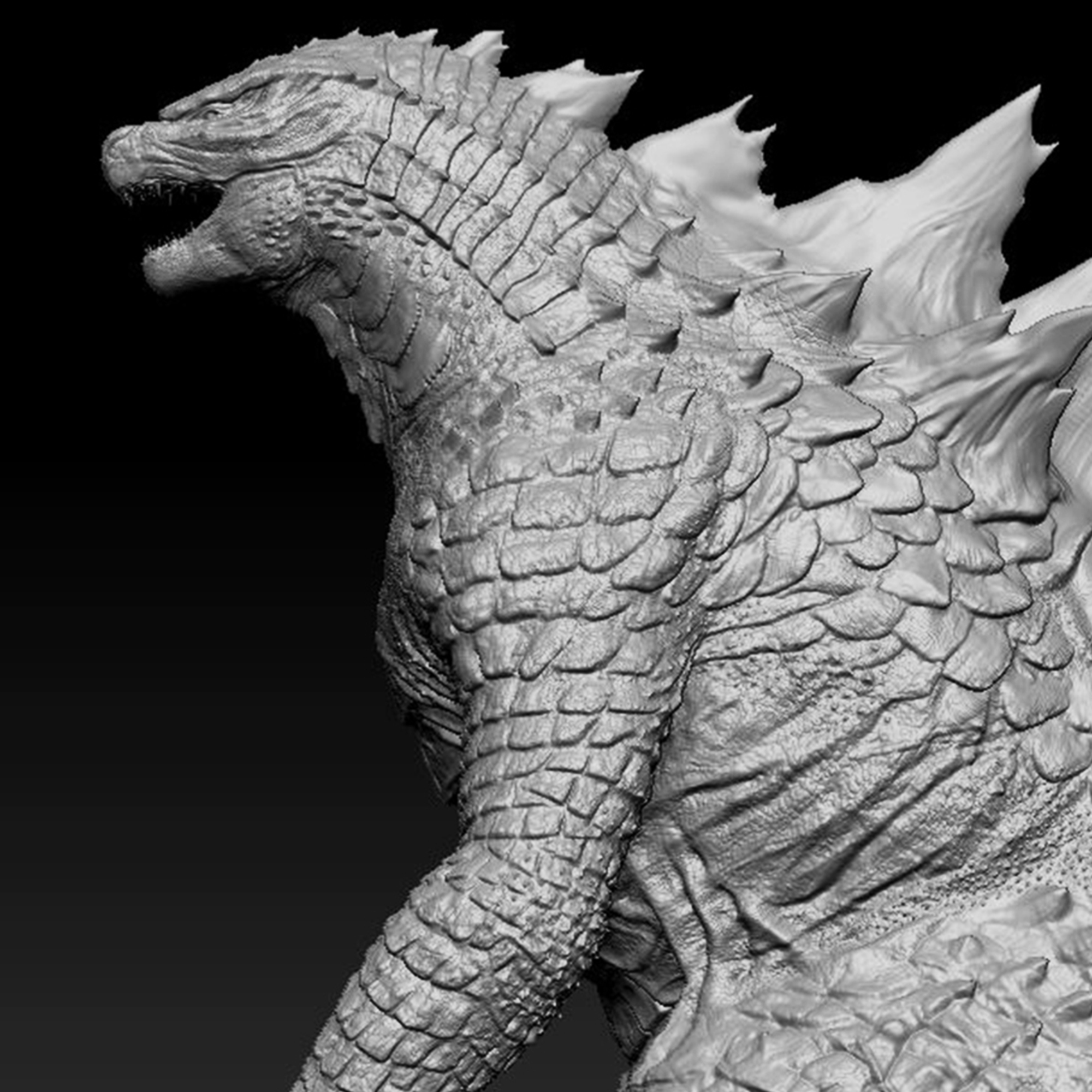 Godzilla Sculpt High Poly Sculpt 3D-Modell - TurboSquid 1700975