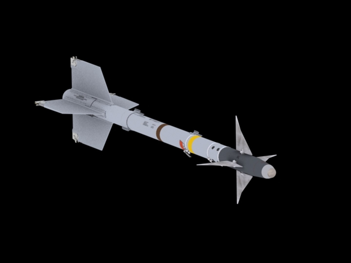 3d Aim-9l Sidewinder Model