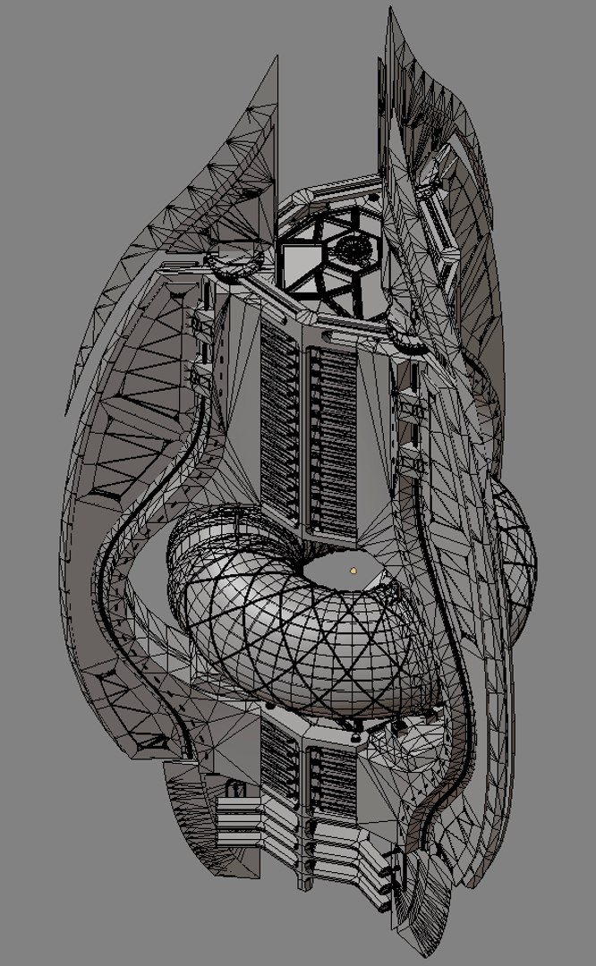 3D Model Futuristic Spaceship Sci-fi Ship - TurboSquid 1394624