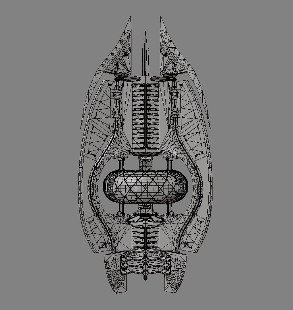 3D Model Futuristic Spaceship Sci-fi Ship - TurboSquid 1394624