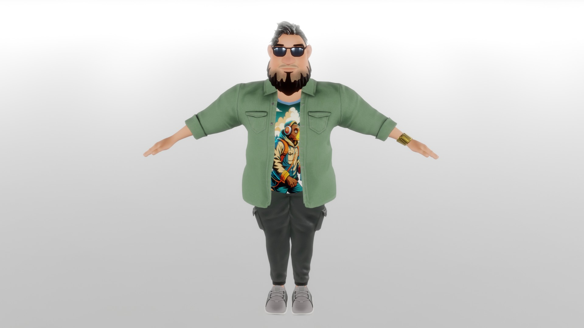3D Cartoon Rigged Don The Jhon Character 3D Model - TurboSquid 2302542