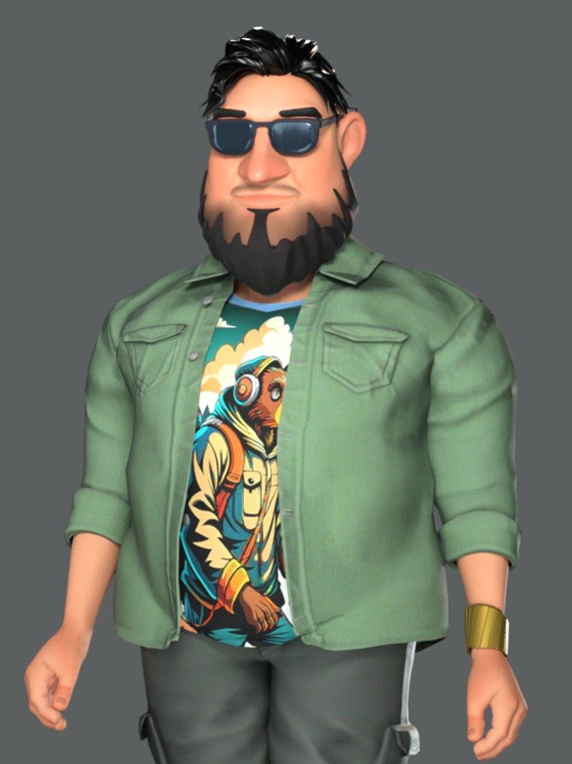 3D Cartoon Rigged Don The Jhon Character 3D Model - TurboSquid 2302542