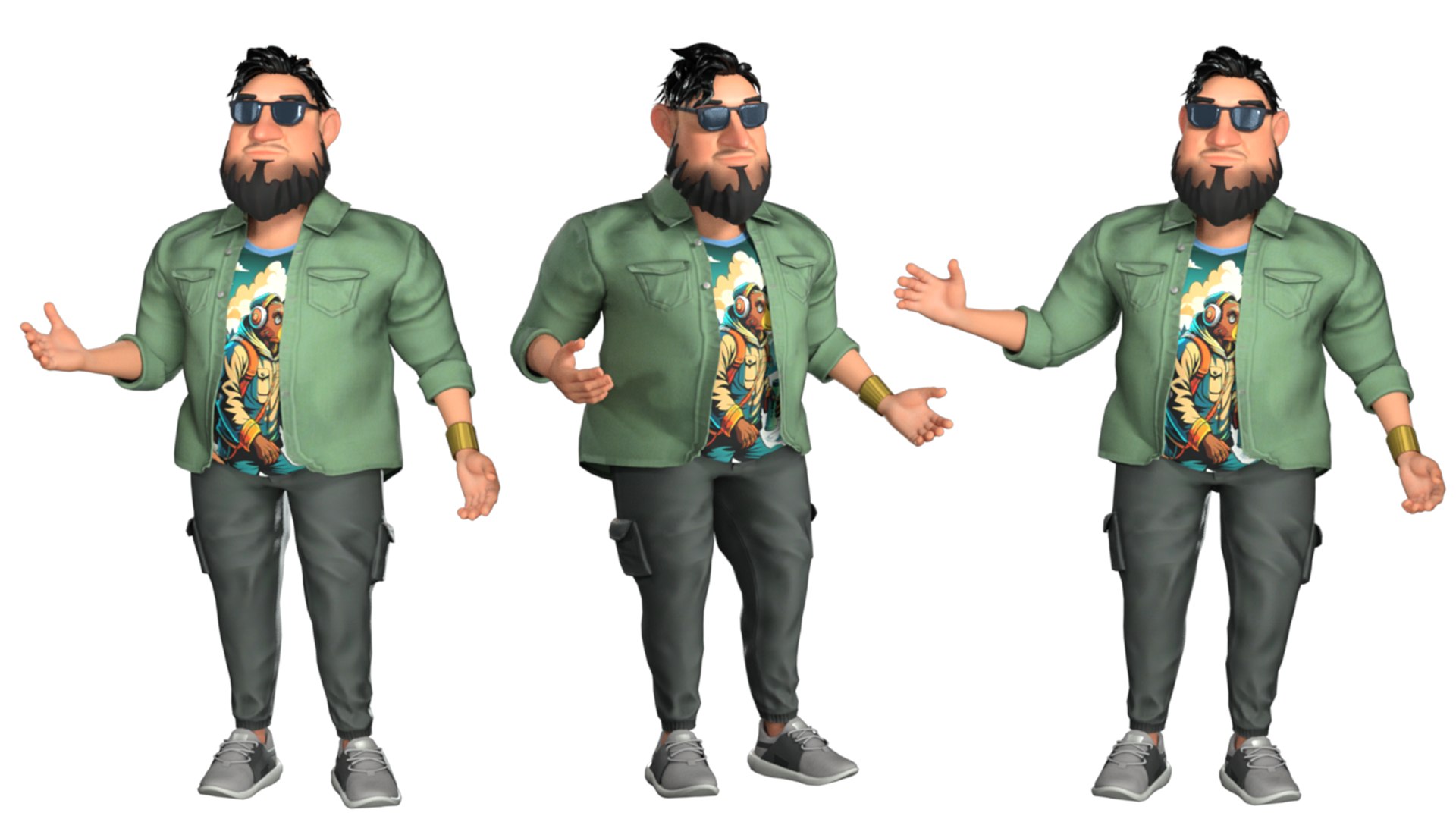 3D Cartoon Rigged Don The Jhon Character 3D Model - TurboSquid 2302542
