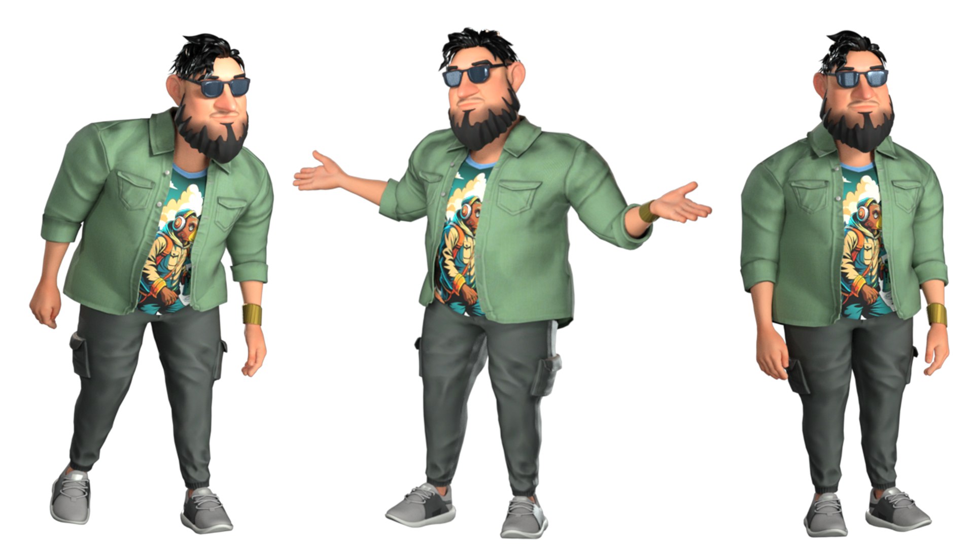 3D Cartoon Rigged Don The Jhon Character 3D Model - TurboSquid 2302542