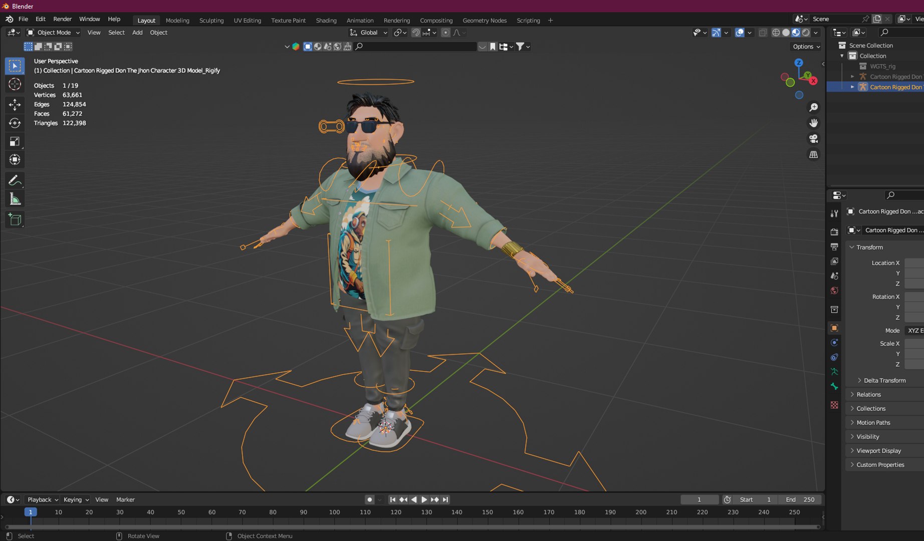3D Cartoon Rigged Don The Jhon Character 3D Model - TurboSquid 2302542