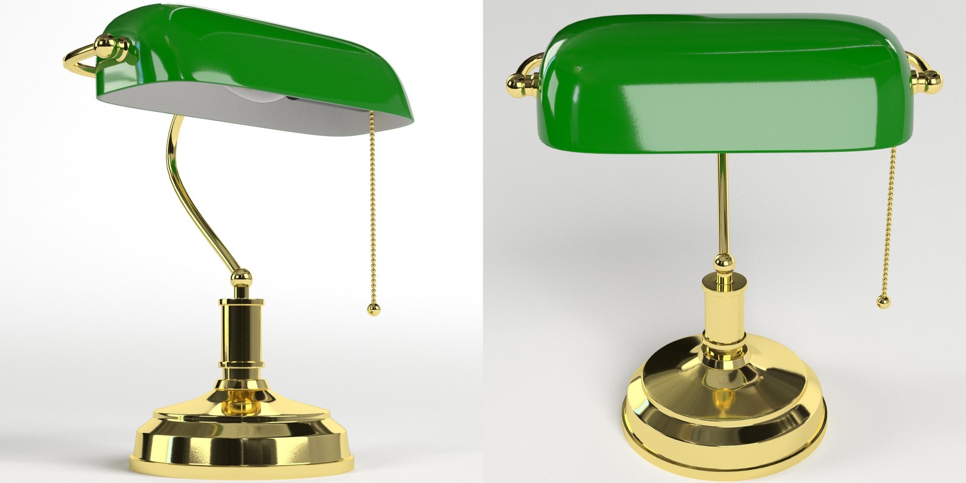 3D Model Banker S Lamp - TurboSquid 1329500