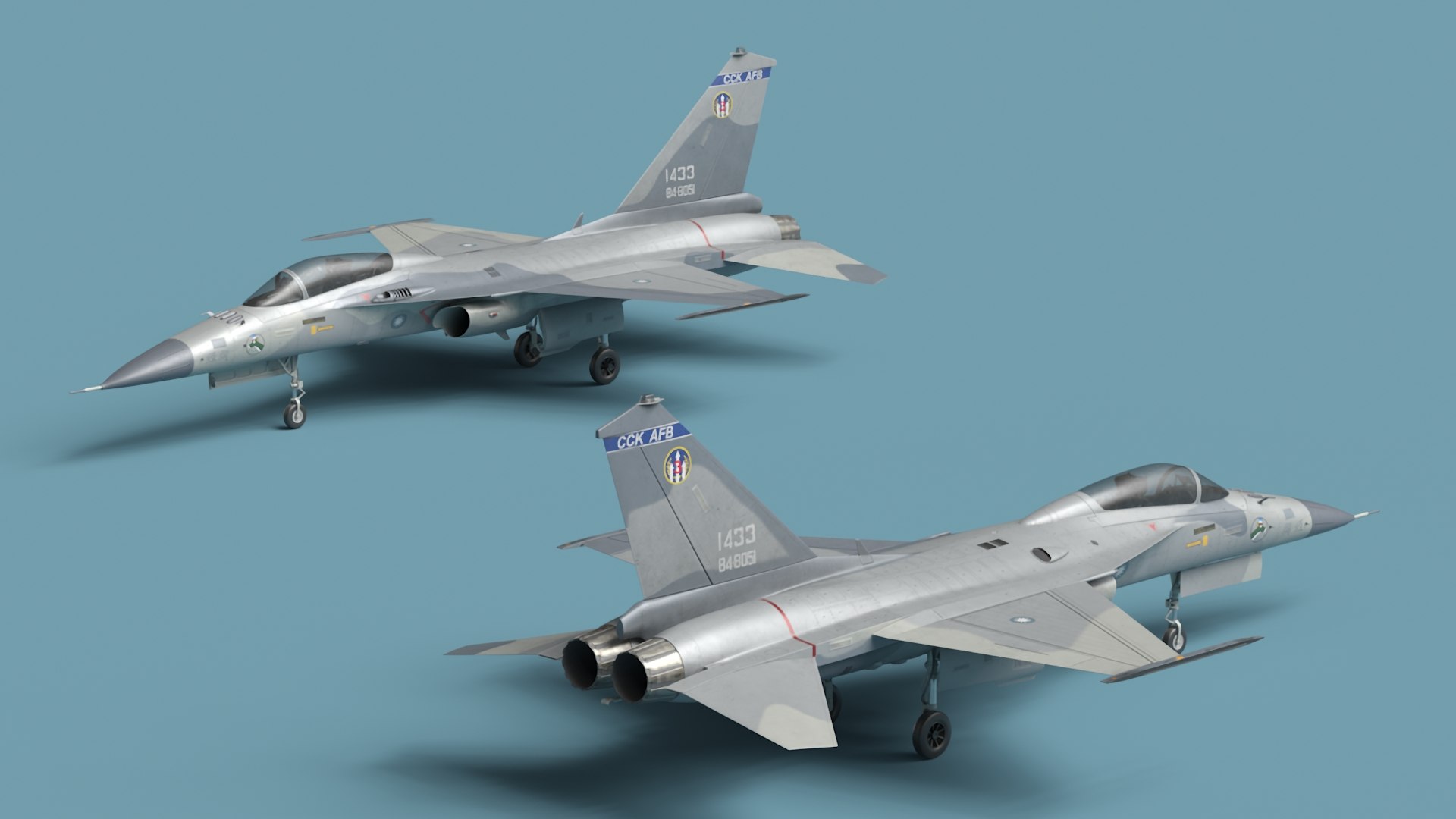 3D Unarmed Fighter Jet AIDC F-CK-1 Rigged For Cinema 4D - TurboSquid ...