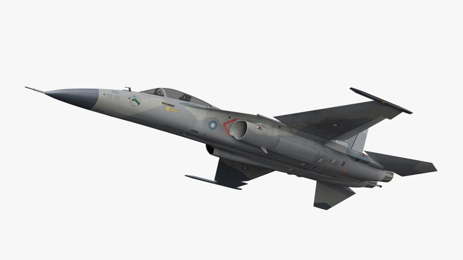 3D Unarmed Fighter Jet AIDC F-CK-1 Rigged For Cinema 4D - TurboSquid ...