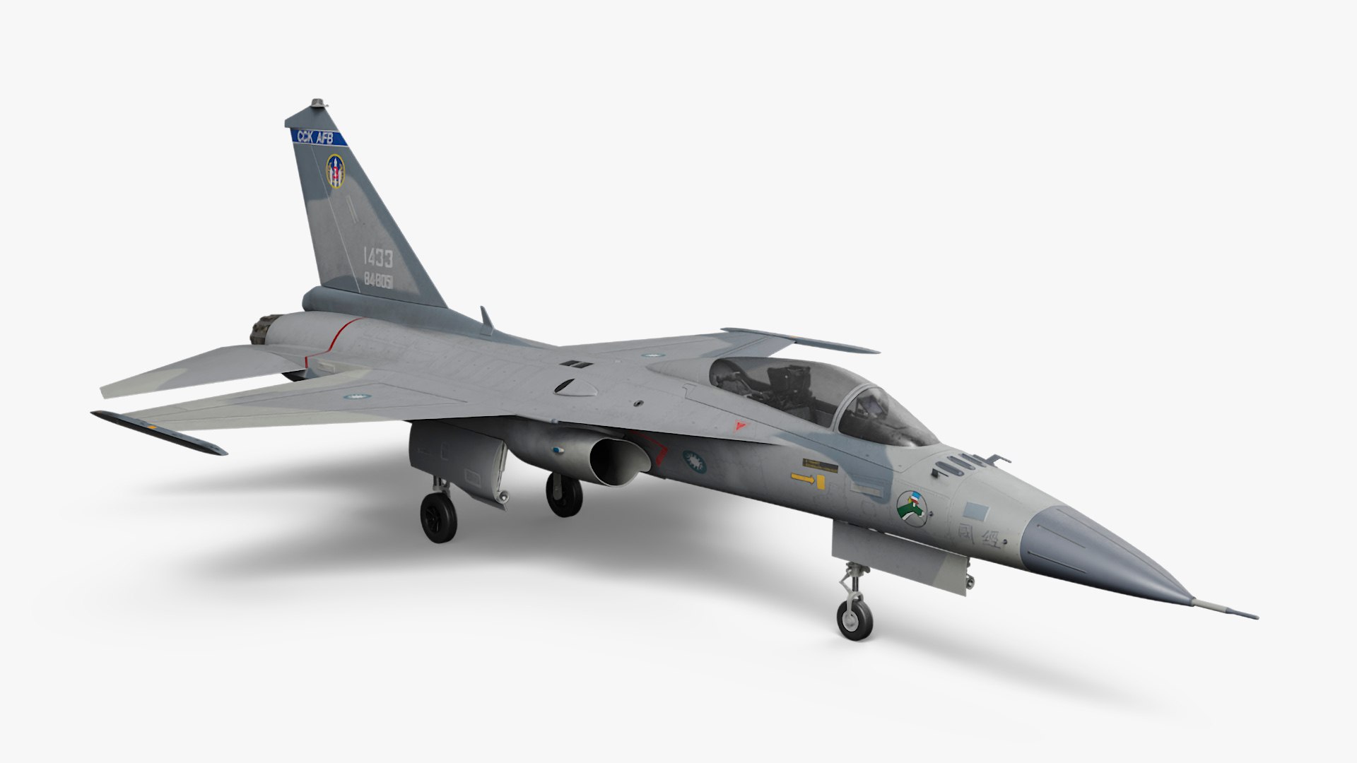 3D Unarmed Fighter Jet AIDC F-CK-1 Rigged For Cinema 4D - TurboSquid ...