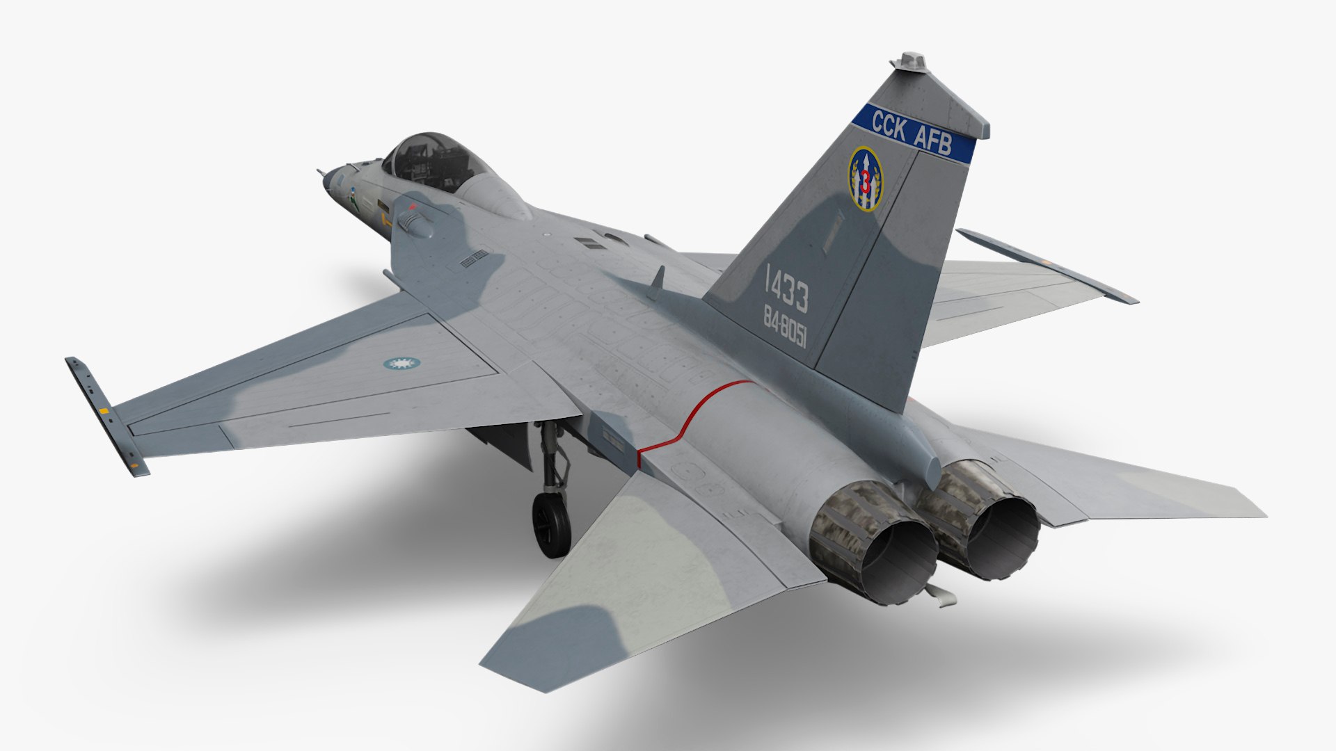 3D Unarmed Fighter Jet AIDC F-CK-1 Rigged For Cinema 4D - TurboSquid ...
