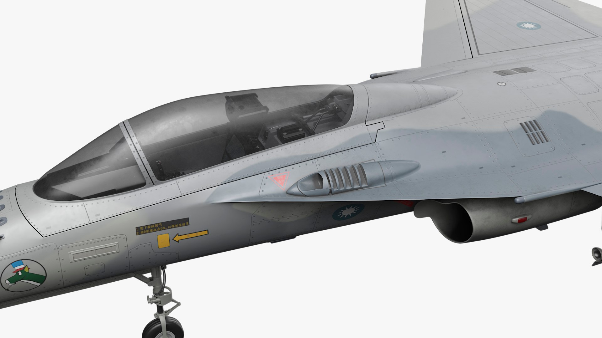 3D Unarmed Fighter Jet AIDC F-CK-1 Rigged For Cinema 4D - TurboSquid ...