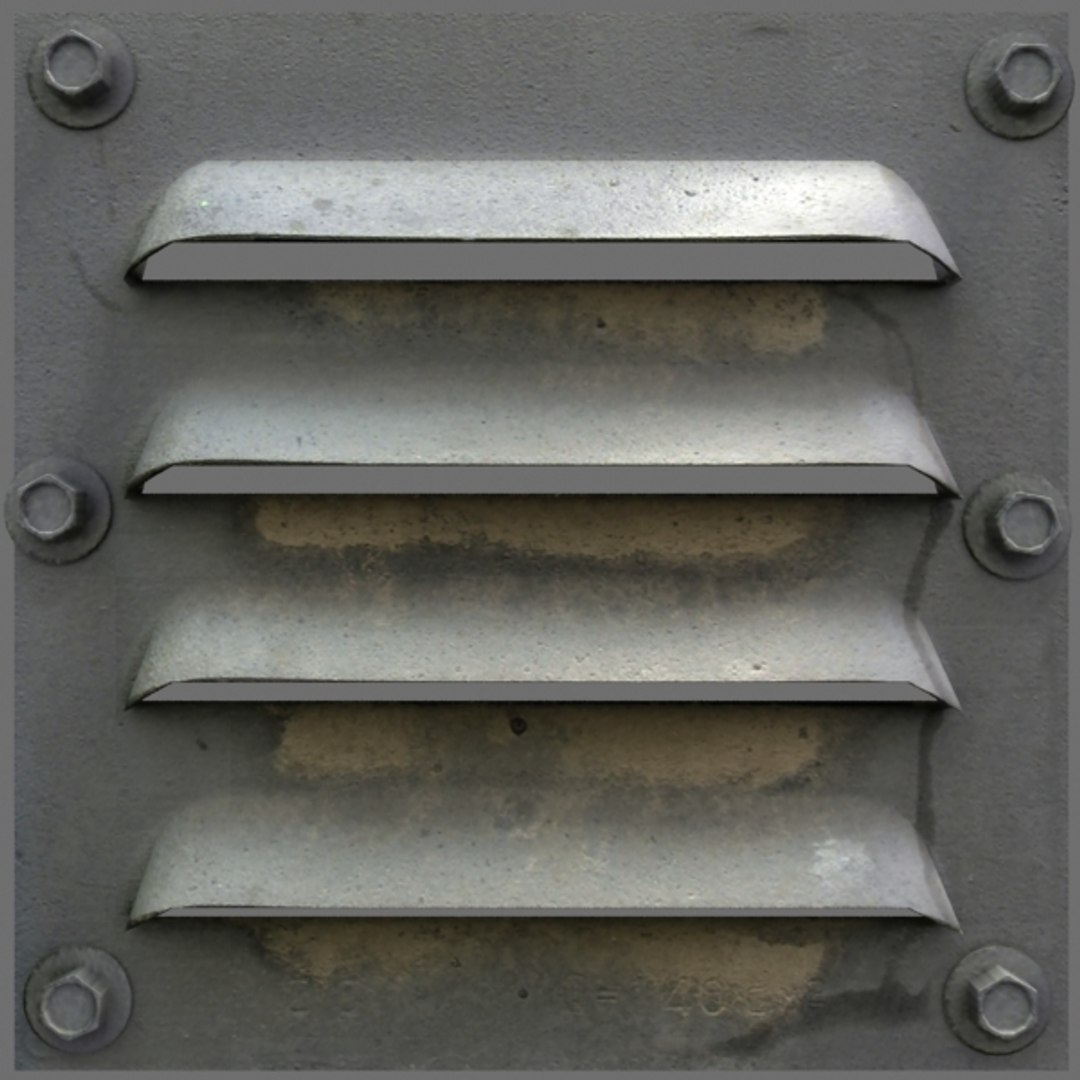 3dsmax Exhaust Ventilation Slat