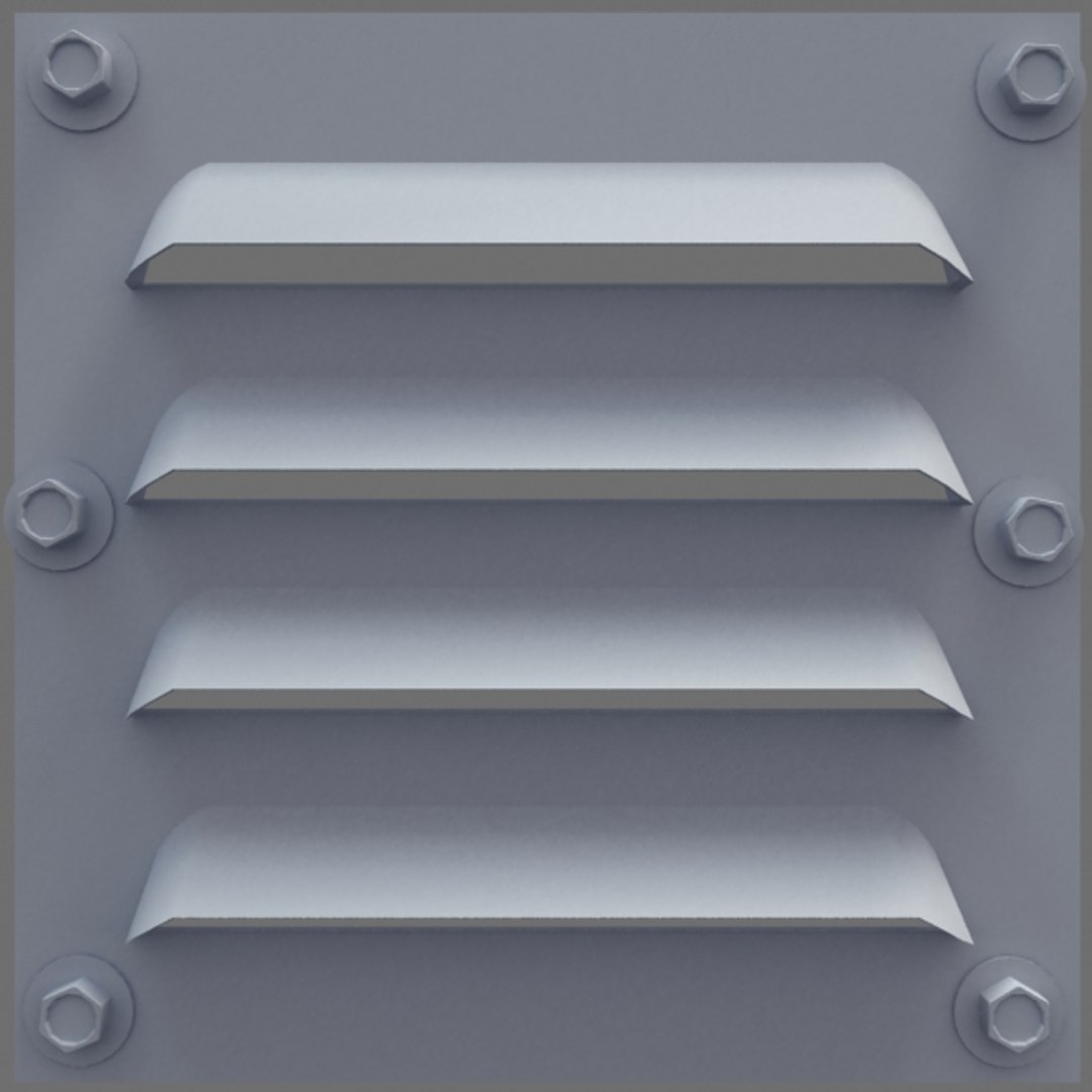 3dsmax Exhaust Ventilation Slat