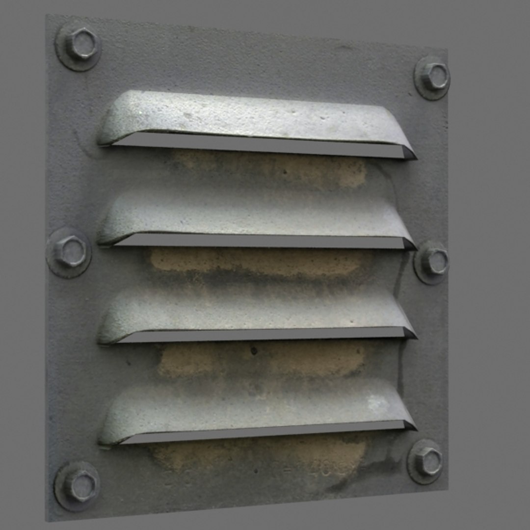 3dsmax Exhaust Ventilation Slat