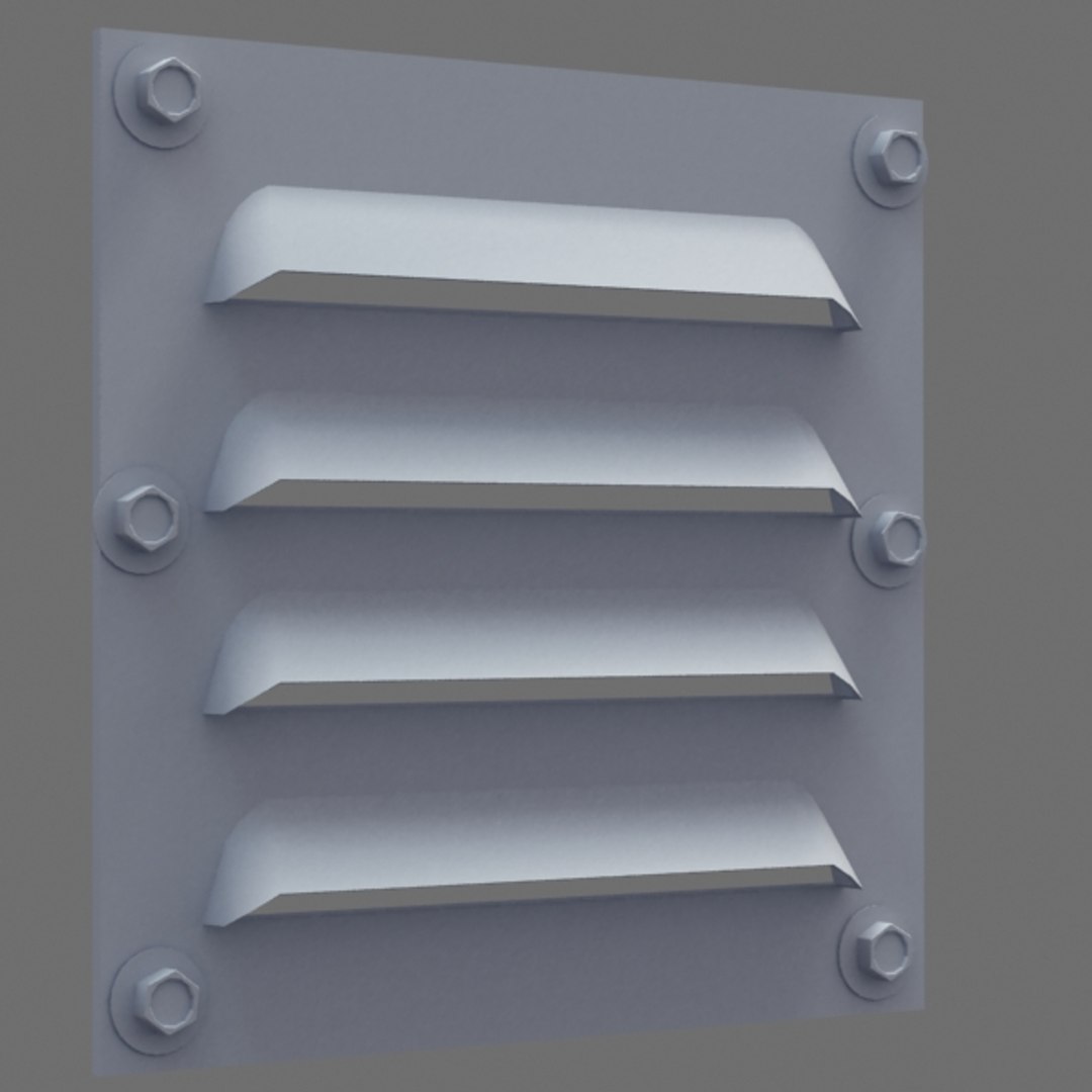 3dsmax Exhaust Ventilation Slat