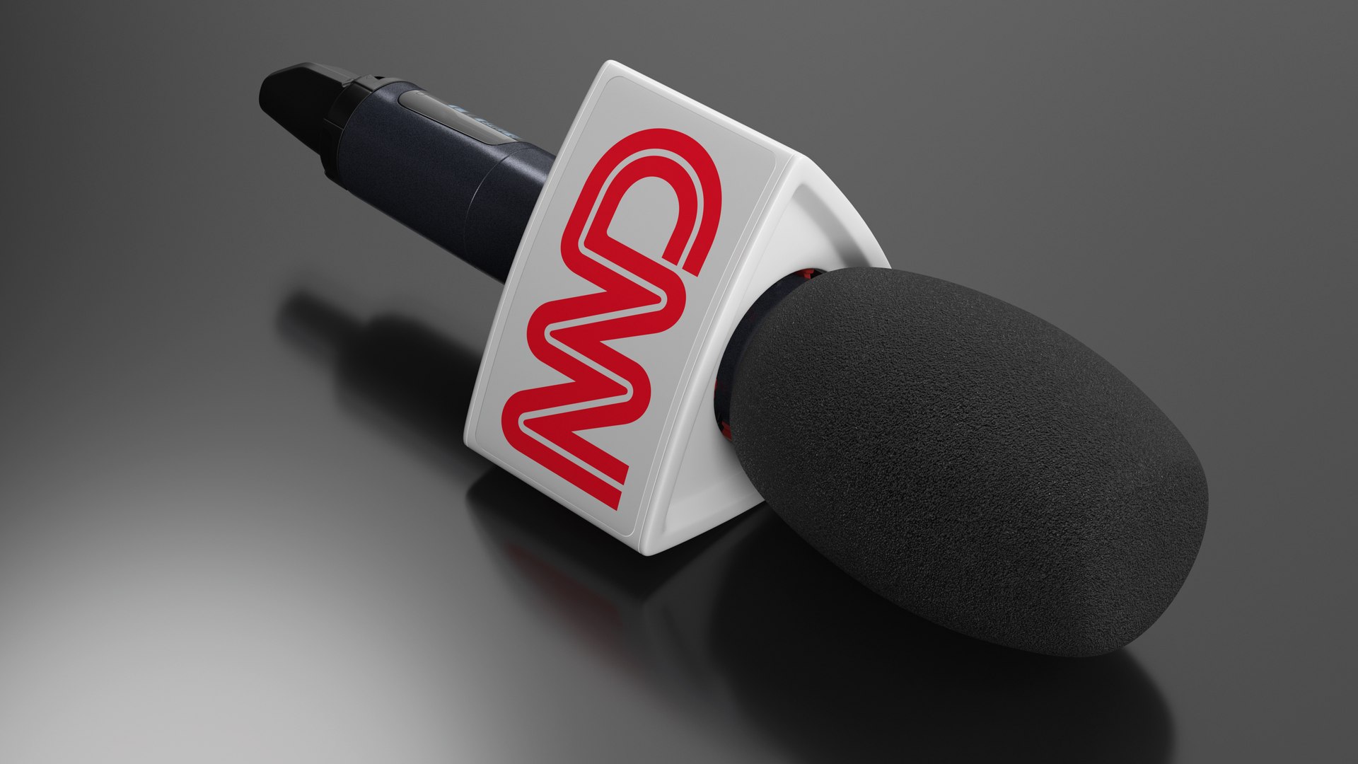 CNN Newsshooter Wireless Microphone Triangular 3D - TurboSquid 2169080