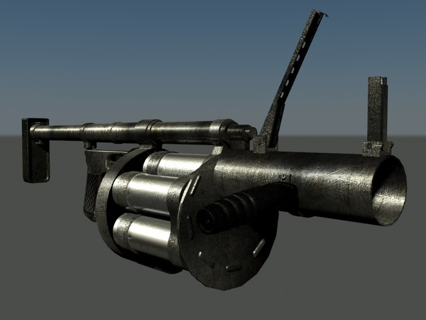 Grenade launcher 3D model - TurboSquid 1182474