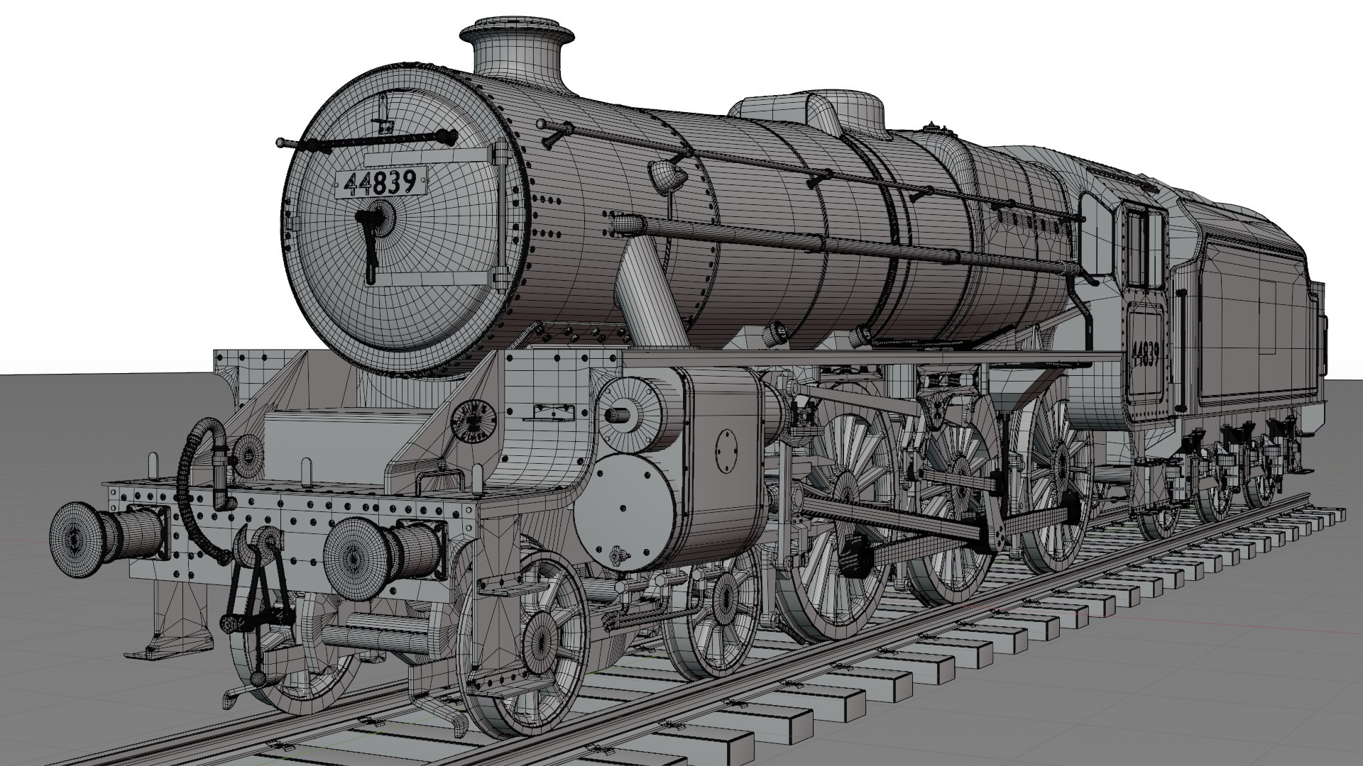 LMS Stanier Class 5 Black Five 3D Model - TurboSquid 1880397