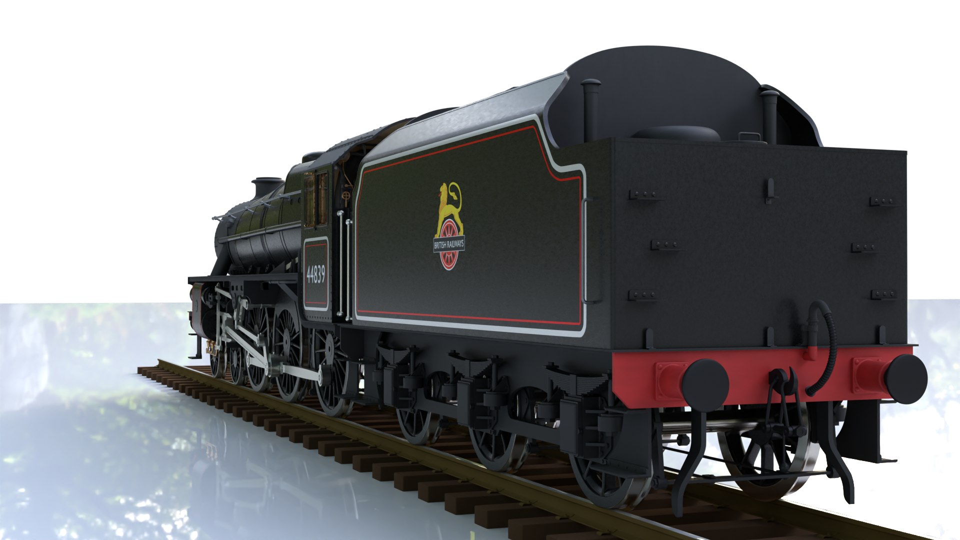 LMS Stanier Class 5 Black Five 3D Model - TurboSquid 1880397