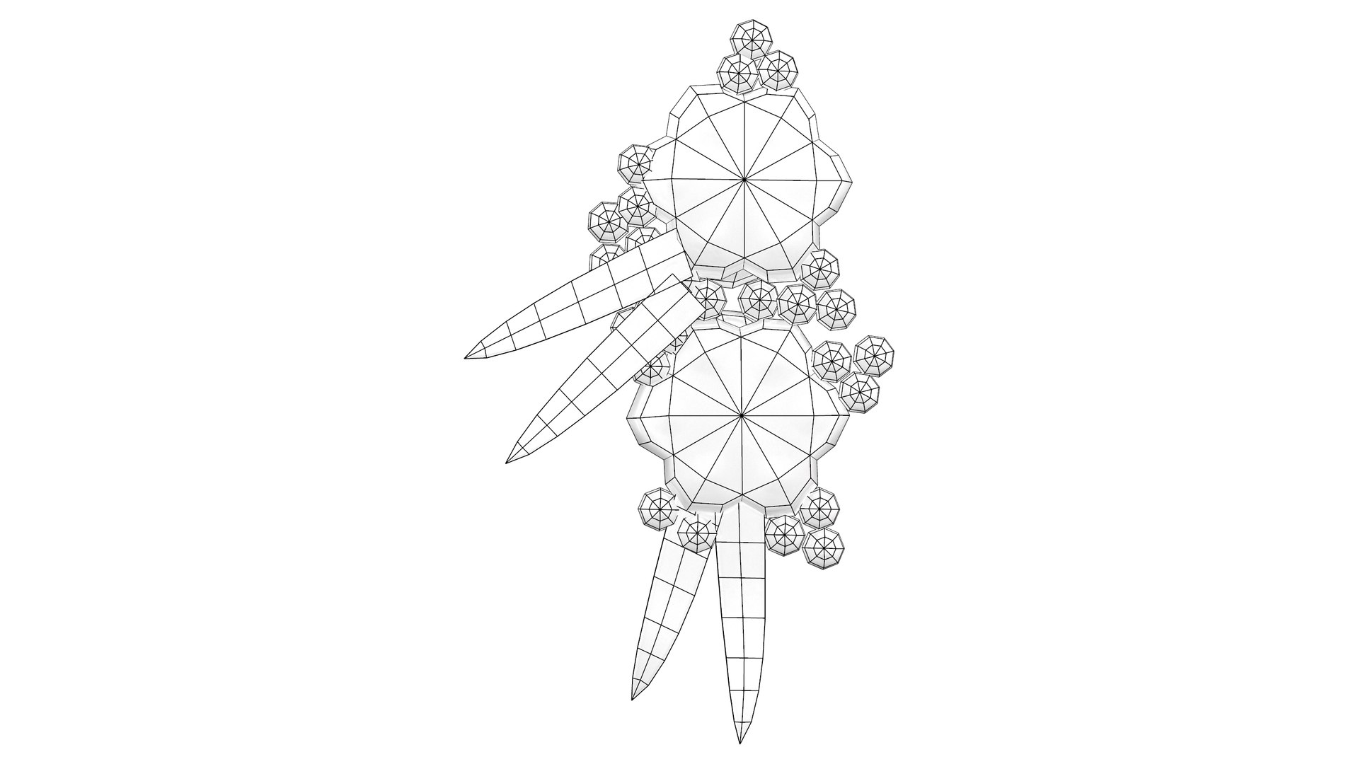 Flower Metal Brooch model - TurboSquid 1865553