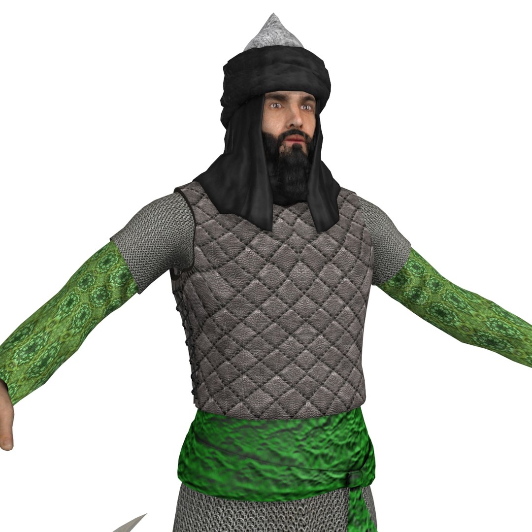 Saracen Warrior Man 3D Model - TurboSquid 1261280